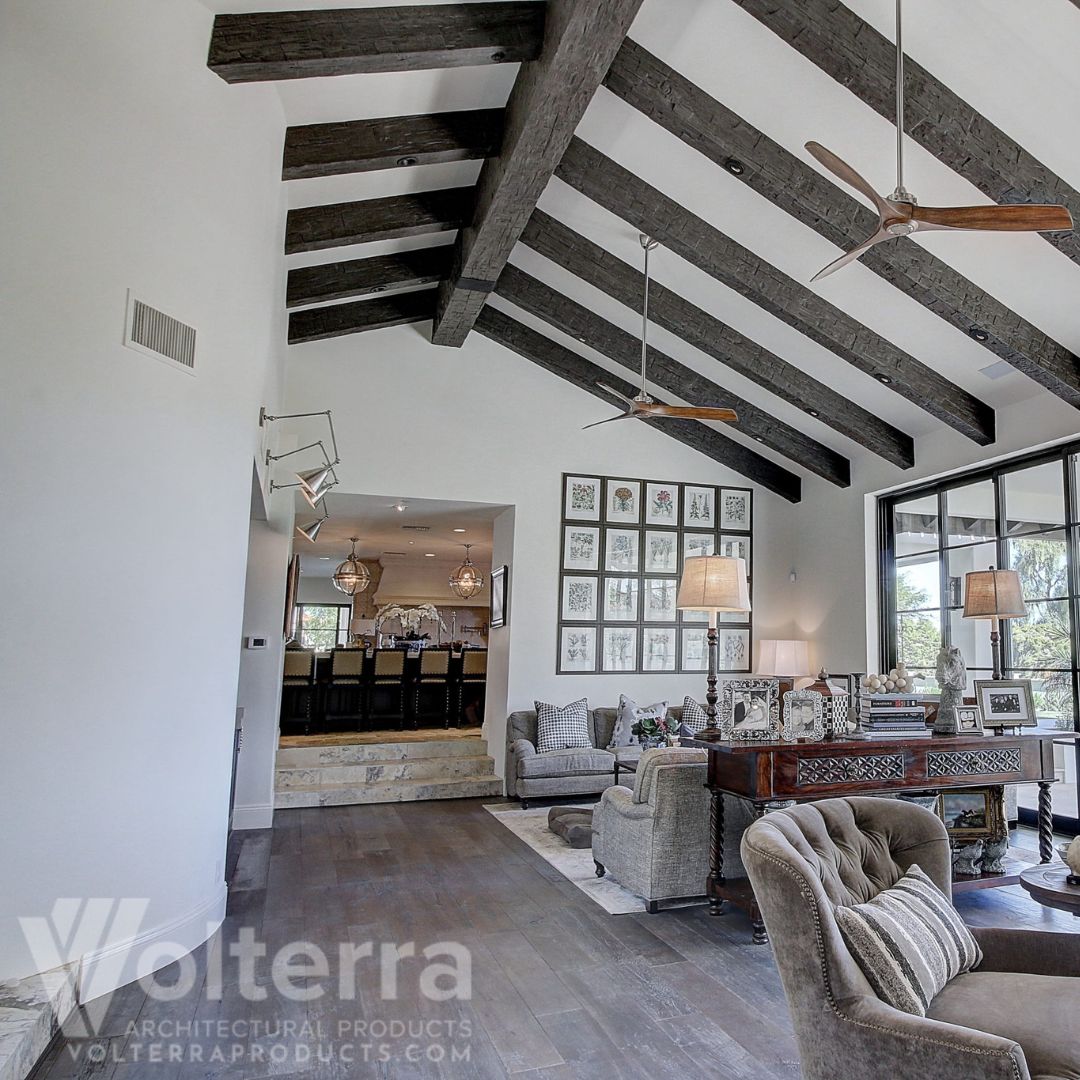 Turn Your Ceiling's Blemishes Into Features With Faux Wood Beams ...